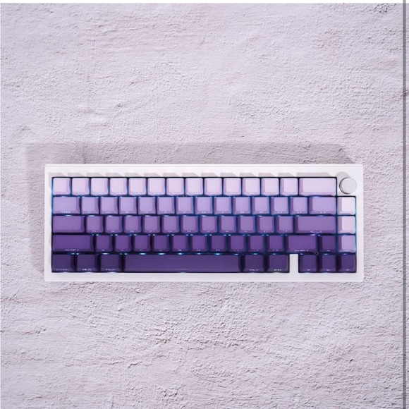 Other | 134 Keys Pbt Double Shot Keycaps Oem Profile Gradient Purple ...